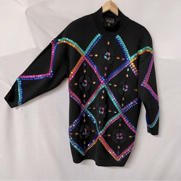 Classiques Entier | Sweaters | Vintage Classiques Black Wool Bedazzled ...